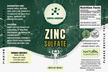 Zinc Sulfate 7.5 mg/2 mL Oral Solution - 50 mL Bottle (25 Servings) – Compass Laboratory