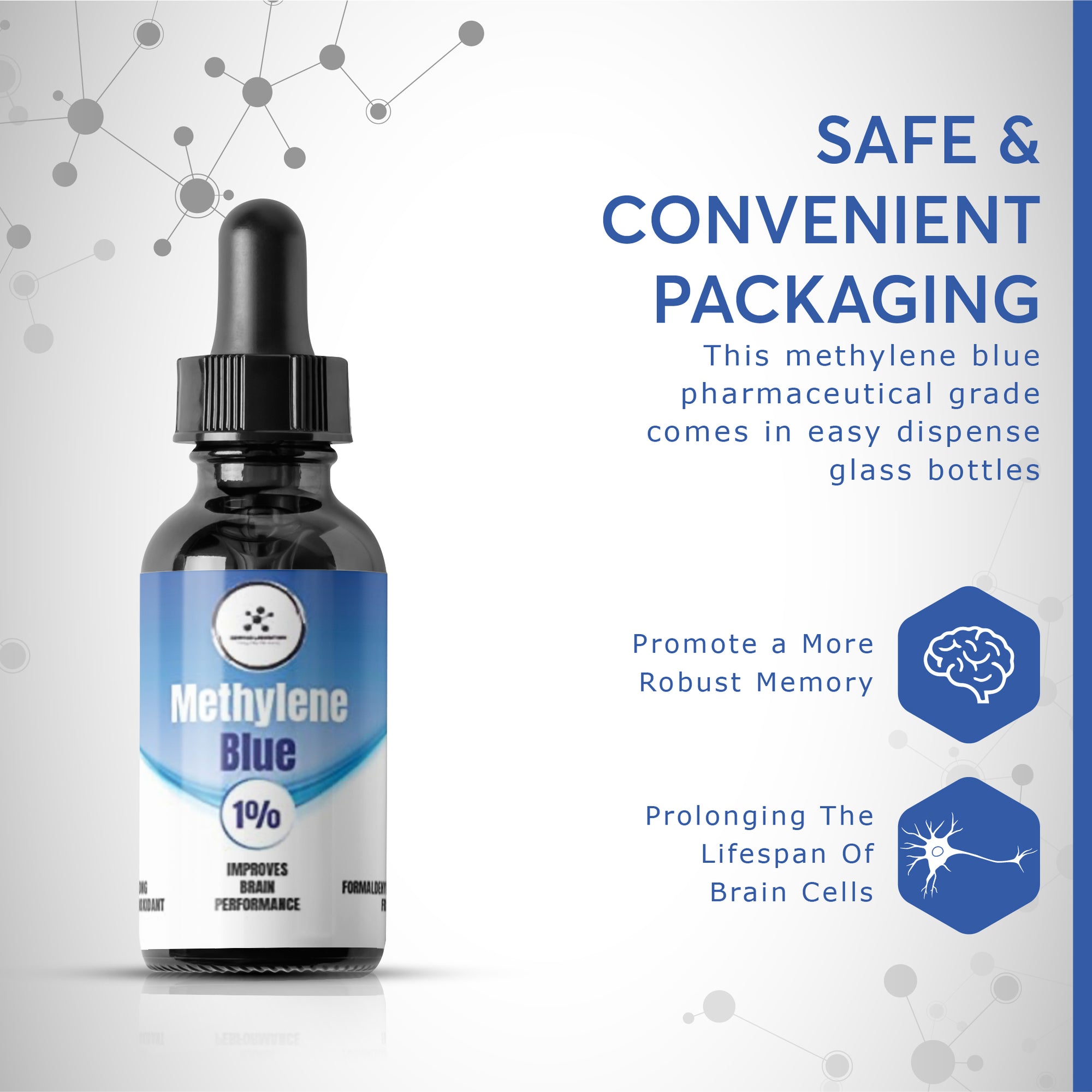 Methylene Blue 1% | USP-Grade | High Purity | No Formaldehyde (1)50ml ...